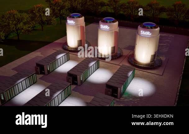 Smr or small modular nuclear reactors with energy storage system or ...