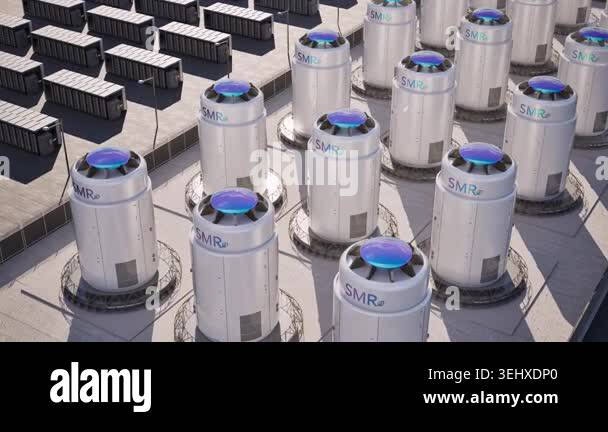 Smr or small modular nuclear reactors with energy storage system or ...