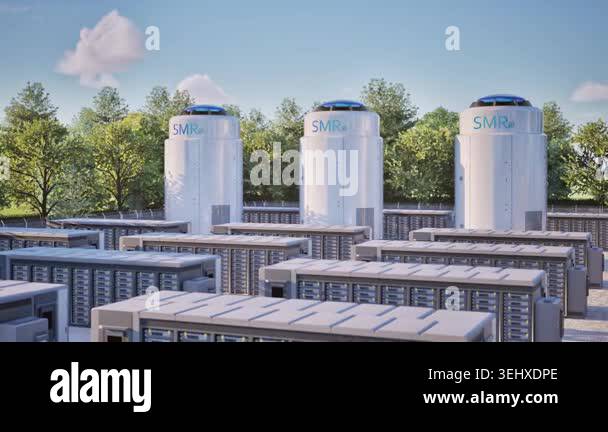 Smr or small modular nuclear reactors with energy storage system or ...