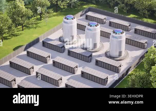 Smr or small modular nuclear reactors with energy storage system or ...