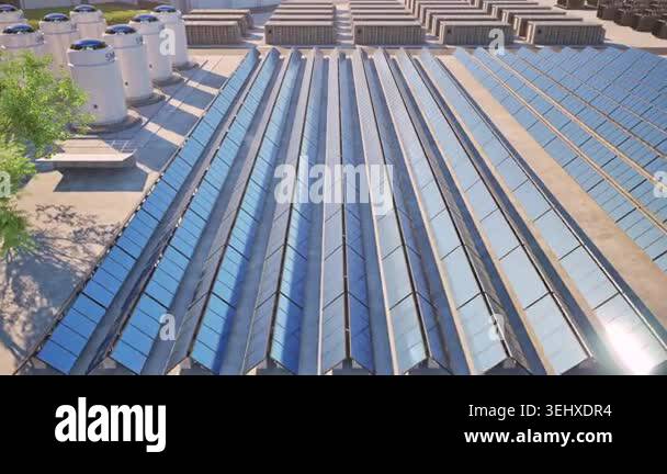 Smr or small modular nuclear reactors with solar panels and energy ...