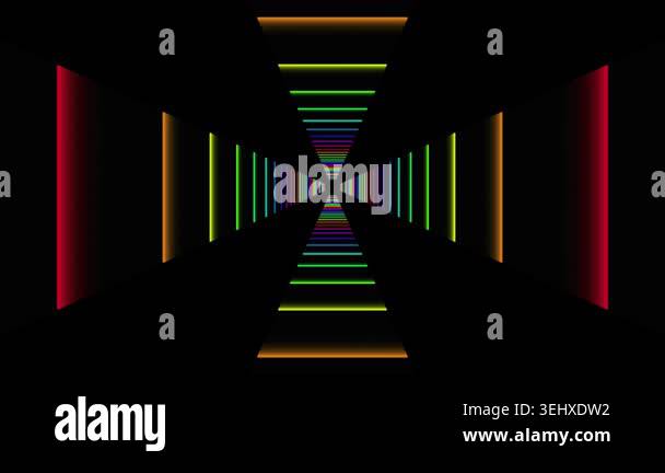 Neon sign with rainbow colors on dark loop Stock Video Footage - Alamy