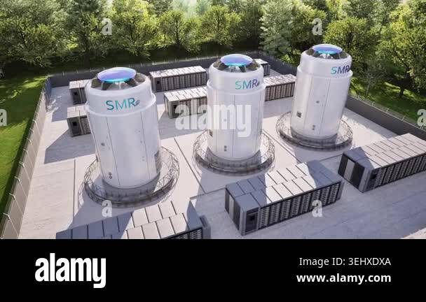 Smr or small modular nuclear reactors with energy storage system or ...