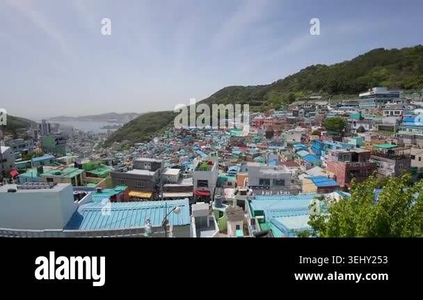 Gamcheon, Busan, South Korea - April 21 2026: People walk in Gamcheon ...