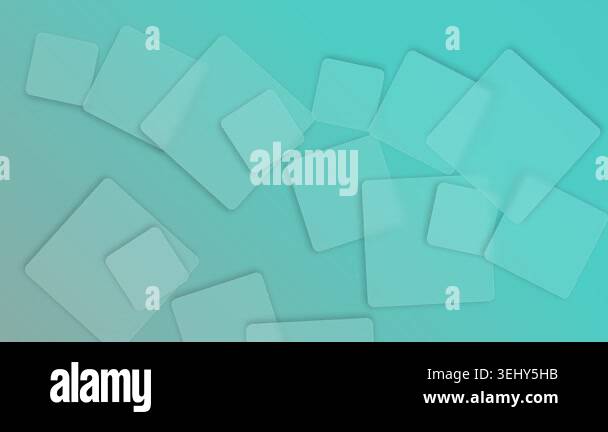 Abstract background featuring floating semi-transparent teal square ...