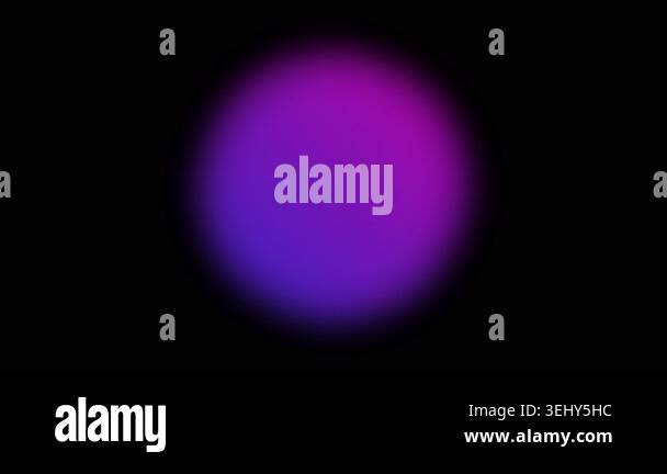 A vibrant purple and blue gradient sphere glowing against a black ...