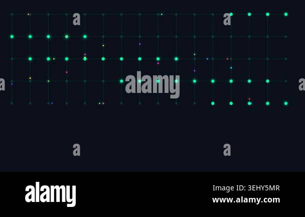 A minimalist digital visualization featuring a grid pattern with ...