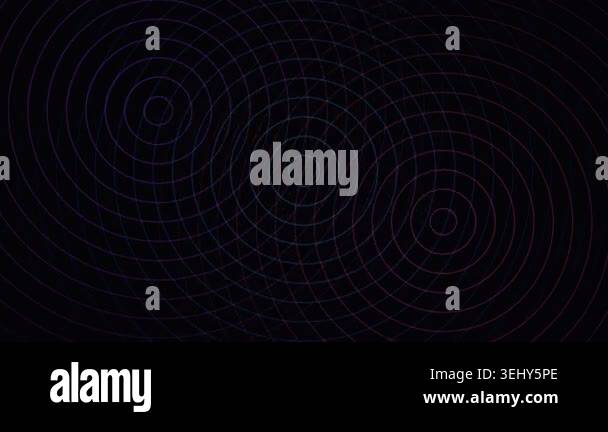 A dark abstract background featuring multiple overlapping concentric ...
