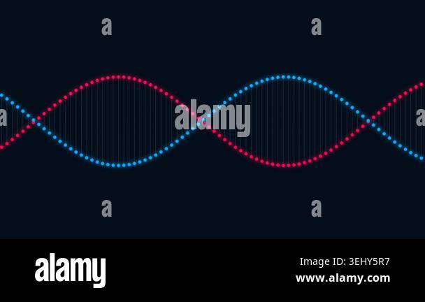 A digital illustration of a DNA double helix structure, featuring ...