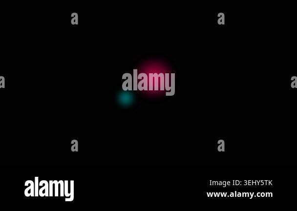 A minimalist composition featuring two soft, out-of-focus glowing ...