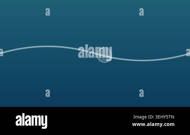 A clean and minimalist digital illustration featuring a single, fluid ...