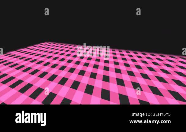 A digital graphic depicting a floor surface with a repeating pink and ...