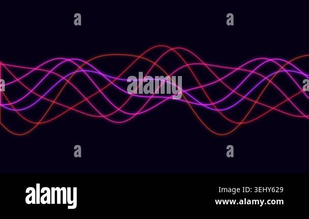 A digital graphic featuring overlapping sine wave patterns in vibrant ...