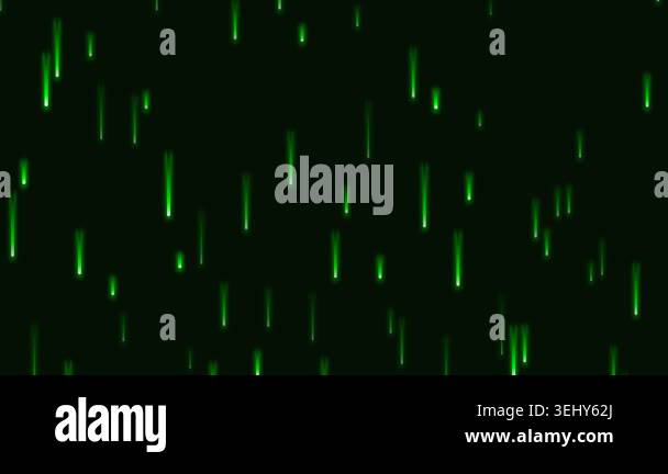A dark abstract background featuring vertical glowing green light ...