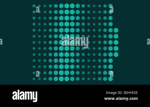A minimalist graphic background featuring a grid of teal-colored ...
