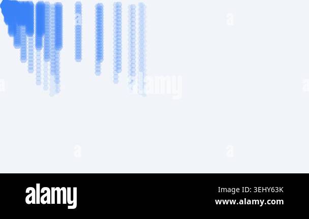 A minimalist graphic design featuring a series of vertical columns ...