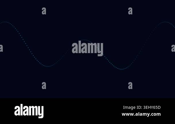 A clean, minimalist visual representation of a sine wave composed of ...
