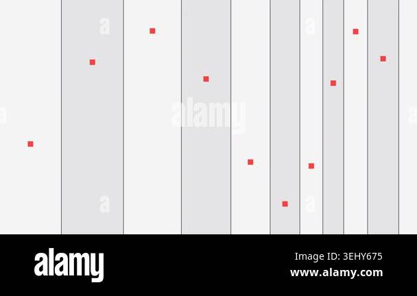 A scatter plot showing data points distributed across a white ...