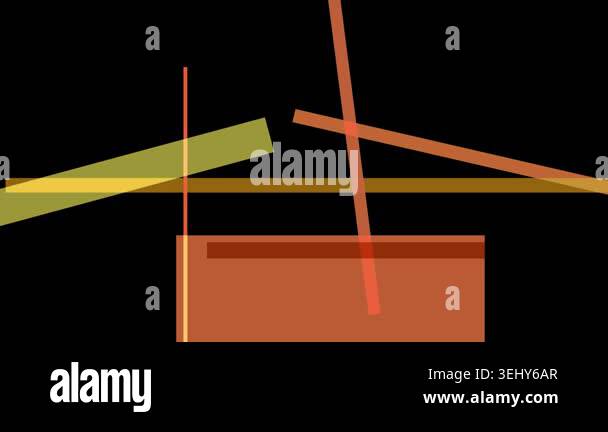 Abstract geometric composition with overlapping translucent shapes in ...