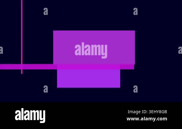 Abstract geometric composition with purple and pink rectangles on a ...