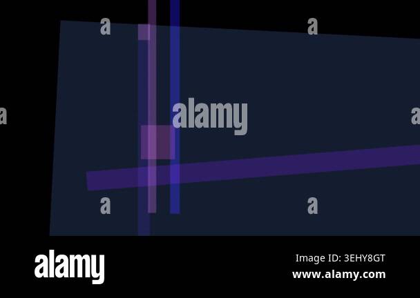 Abstract geometric composition with overlapping translucent purple and ...