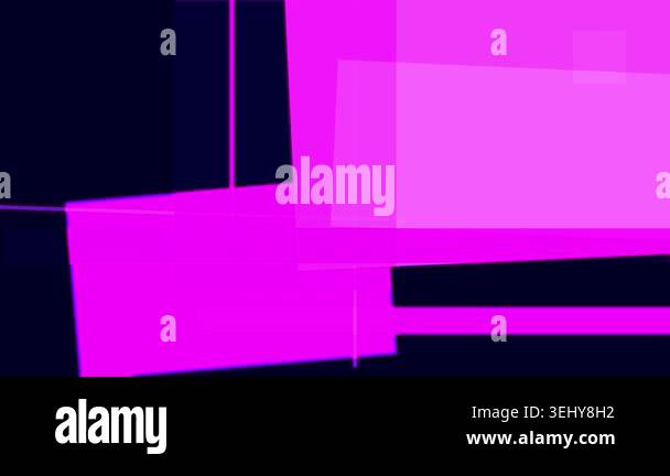 Abstract geometric composition with overlapping translucent pink ...