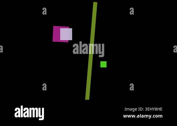 Abstract geometric representation of a flower with purple and light ...