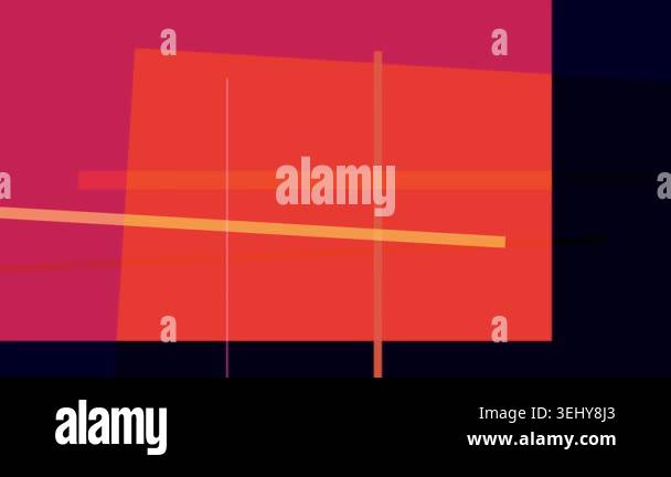 Geometric abstract composition with intersecting lines and planes in ...