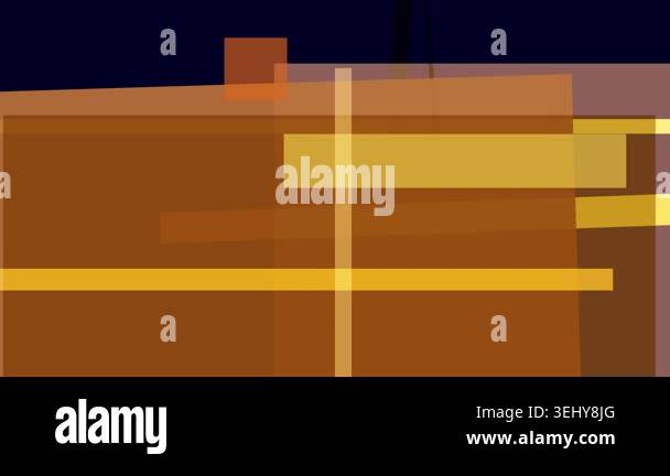 Abstract geometric composition with overlapping translucent rectangles ...