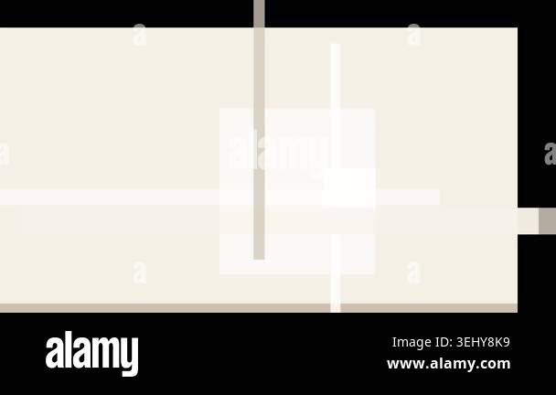 Abstract geometric composition with overlapping rectangles and lines in ...