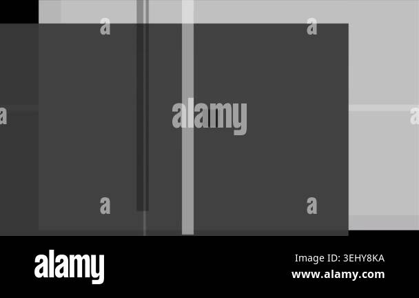 Abstract geometric composition with dark gray and light gray rectangles ...