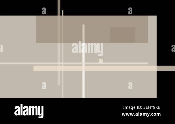 Abstract geometric composition with overlapping translucent rectangles ...
