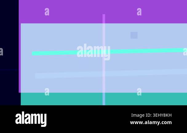 Abstract geometric composition with pastel color blocks and horizontal ...