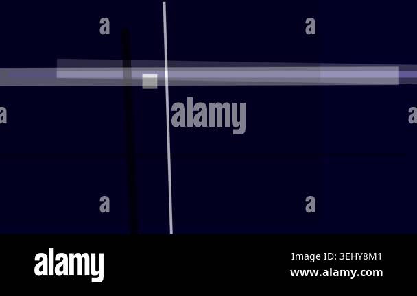 Abstract dark blue background with intersecting white and black lines ...