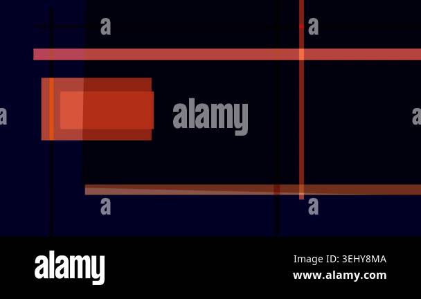 Abstract geometric composition with overlapping translucent orange and ...