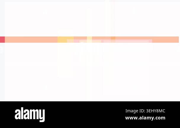 Abstract horizontal bar with gradient of red to orange and yellow ...