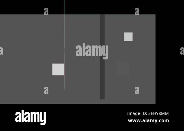 Abstract geometric composition with vertical lines and squares on a ...