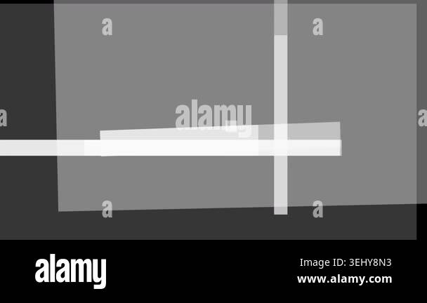 Abstract geometric composition with overlapping white and gray ...