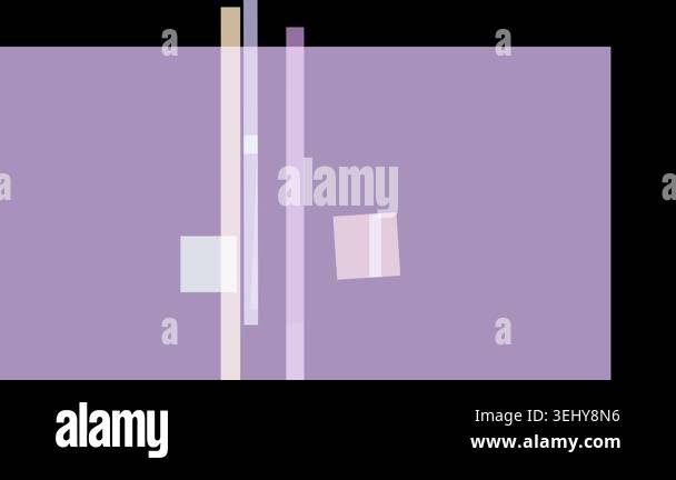 Abstract geometric composition with overlapping purple and pastel ...