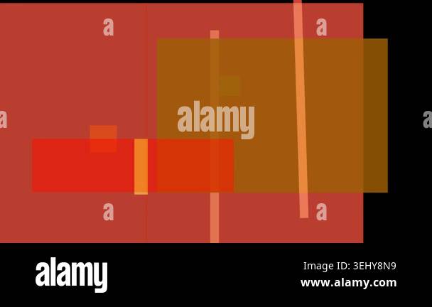 Abstract composition with overlapping warmtoned rectangles and lines on ...