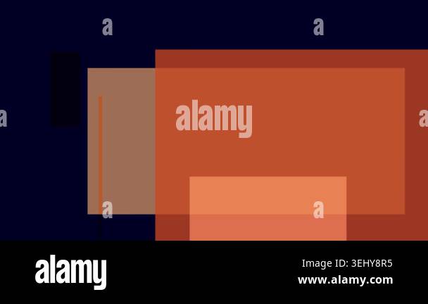 Abstract composition with overlapping geometric shapes in warm earth ...