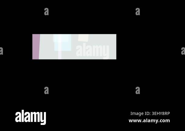 Abstract composition with overlapping geometric shapes in pastel colors ...