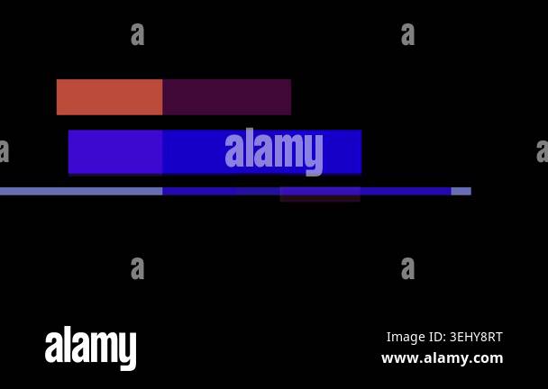 Abstract composition with overlapping translucent rectangles in blue ...