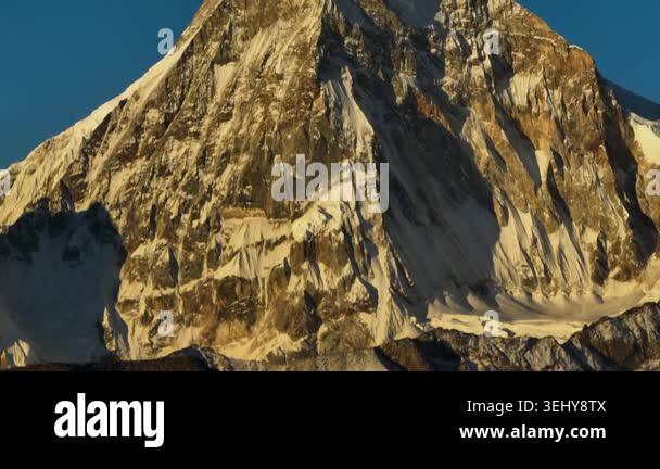 Aerial footage of high altitude glacier mountains,China Stock Video ...