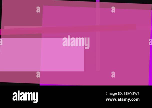 Abstract composition of overlapping translucent pink rectangles and ...