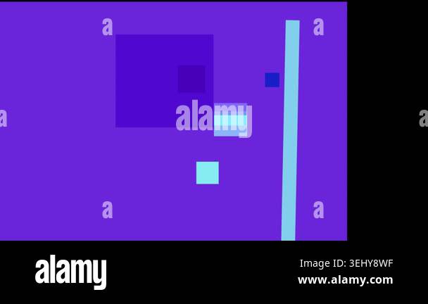 Abstract composition with overlapping purple and blue geometric shapes ...