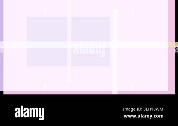 Abstract geometric composition with overlapping translucent rectangles ...