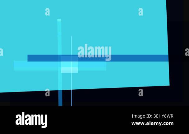 Abstract geometric composition with overlapping translucent blue ...