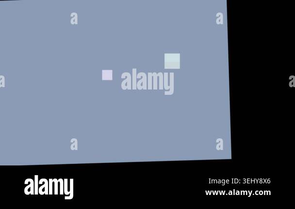 Two small squares, one light purple and one light green, on a large ...