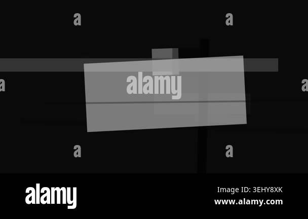 Abstract geometric composition with overlapping translucent rectangles ...
